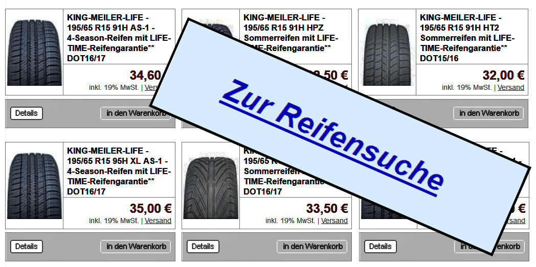 Runderneuerte Reifen / Qualitätsreifen - der KING MEILER